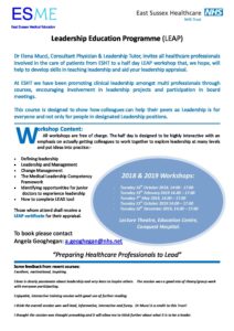 Leadership-Education-Programme-LEAP – ESHT Medical Education