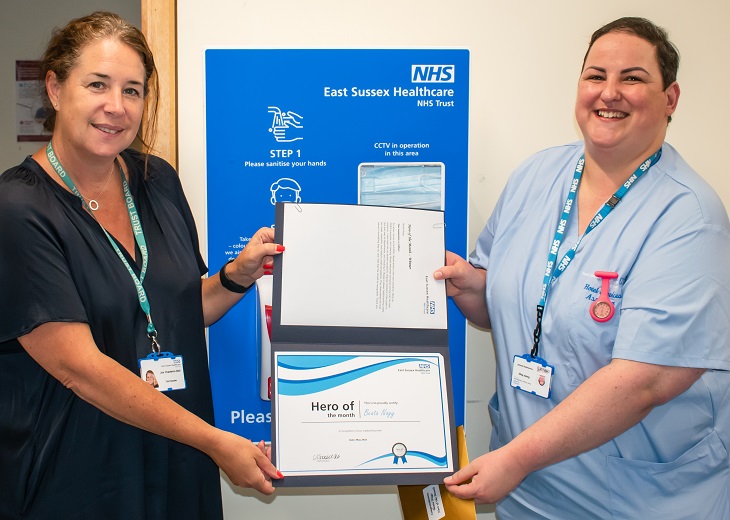 Housekeeper wins ‘Hero of the Month’ award – East Sussex Healthcare NHS ...