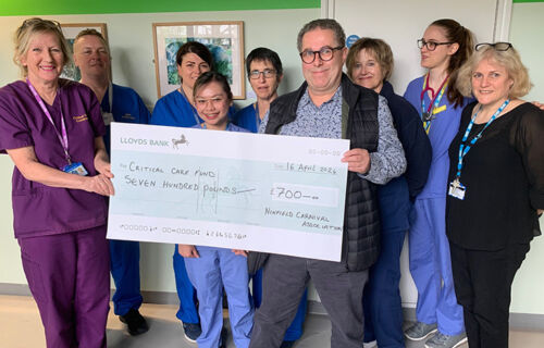 Kind donation from the Ninfield Carnival Association to critical care ...